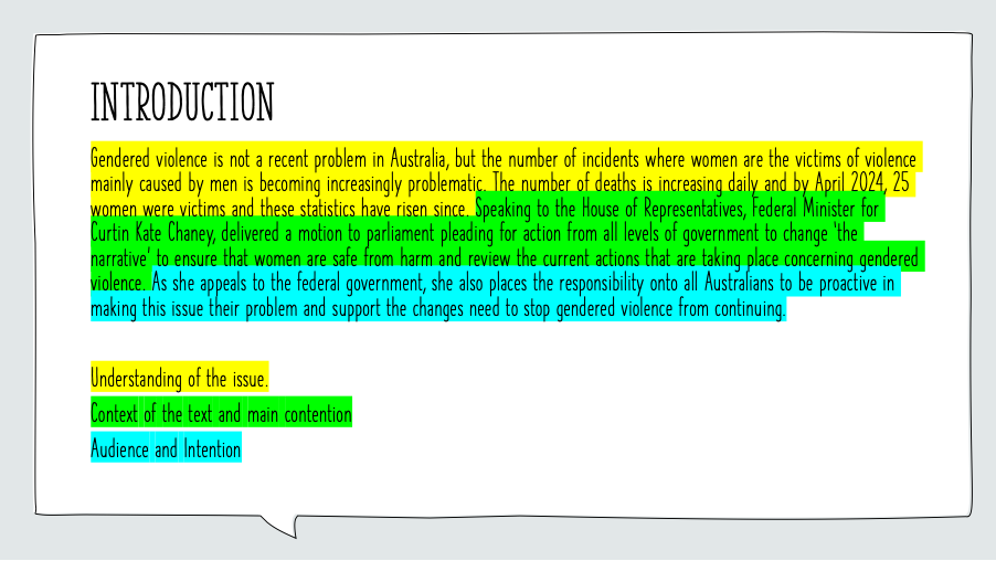 Unit 4 English Analysing Argument: Understanding how to write an ...